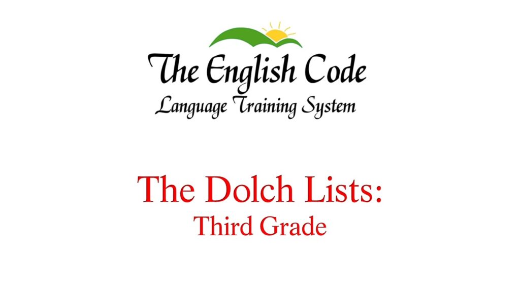 The Dolch Lists