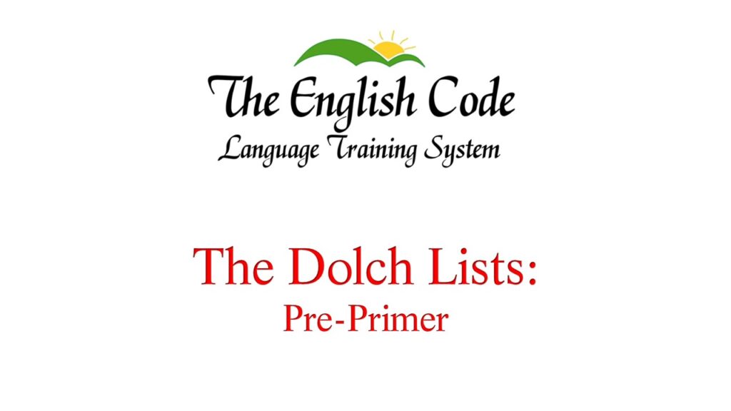 The Dolch Lists